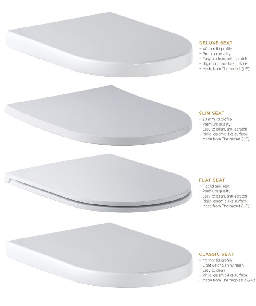 Modia Wall Faced Toilet Suite with Classic Seat